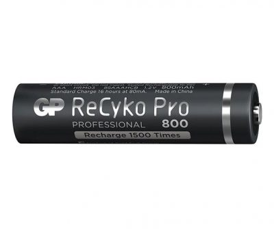 GP ReCyko Pro battery 800mAh AAA (2 battery pack) | Addcom Solution Pte Ltd
